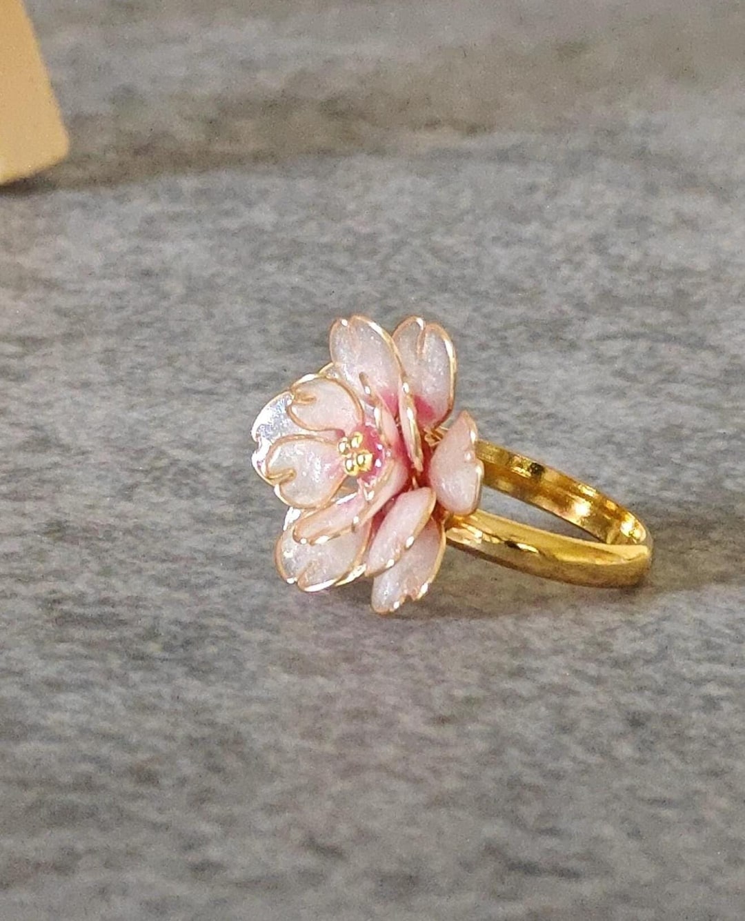 Handcrafted Sakura Cherry Blossom Rings Elegant Bride and Bridal Gifts ...