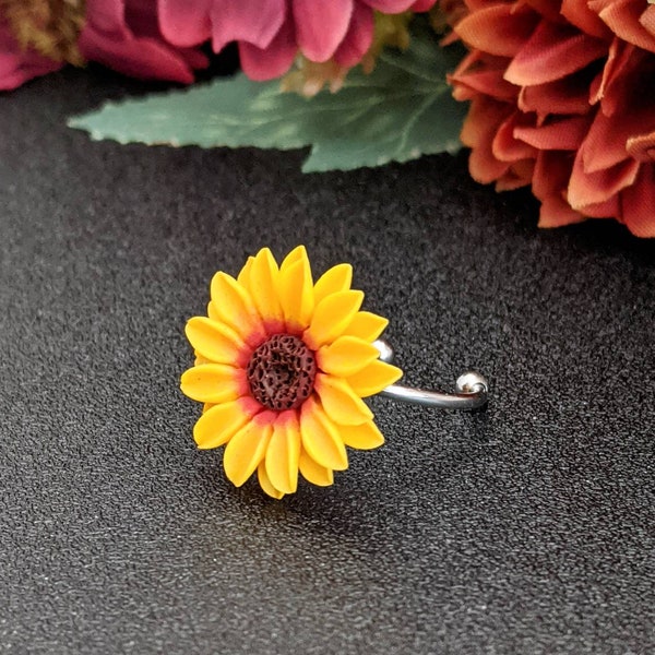 Sunflower Ring - Etsy