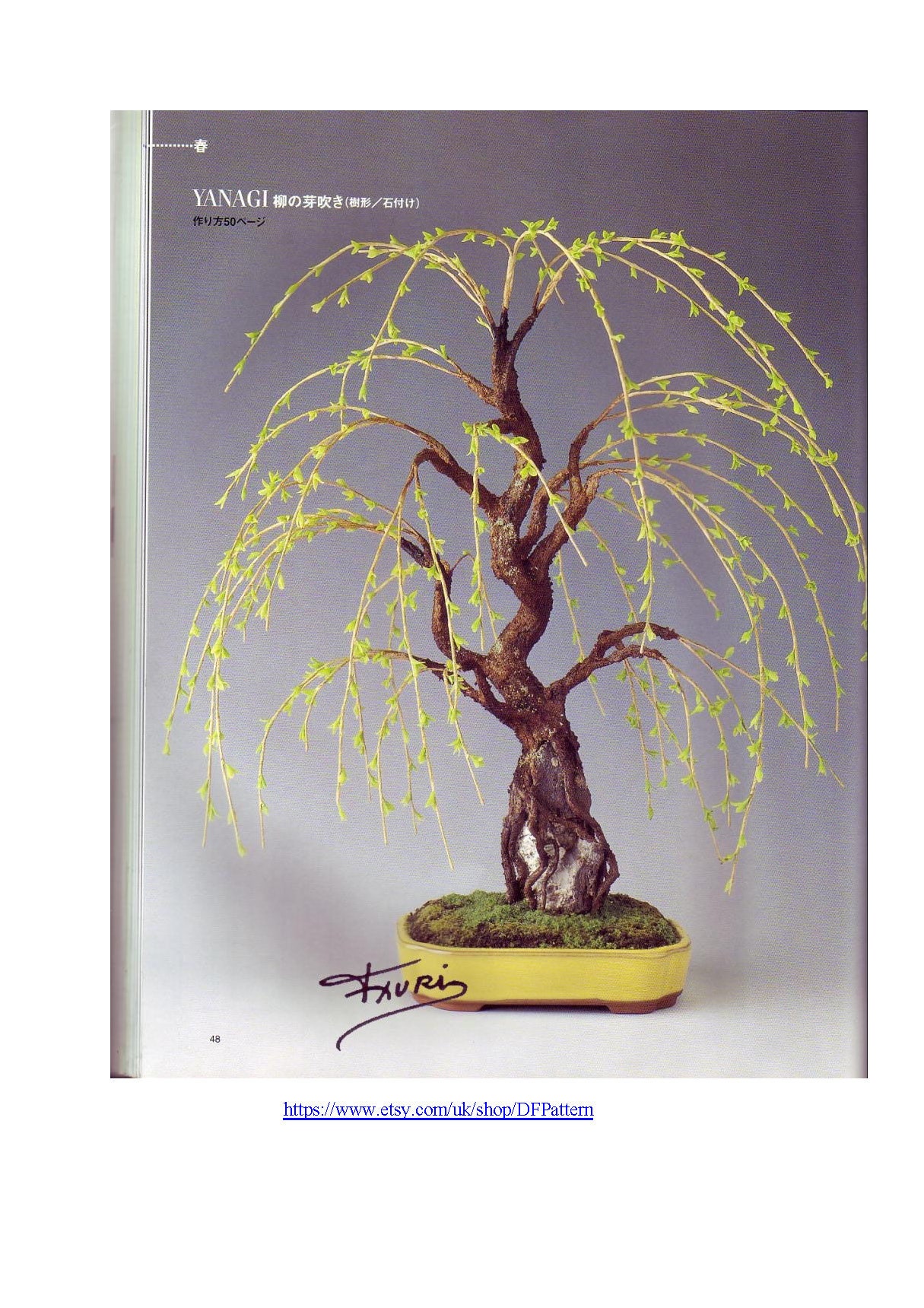 35 JAPANESE BONSAI Pattern-“ondori Bonsai”-japanese Craft E-book #170 ...