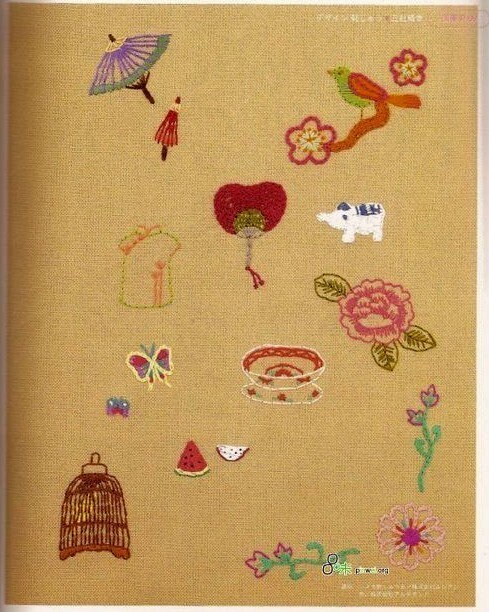 JAPANESE EMBROIDERY Pattern-“enjoy Embroidery”-japanese Craft E-book ...