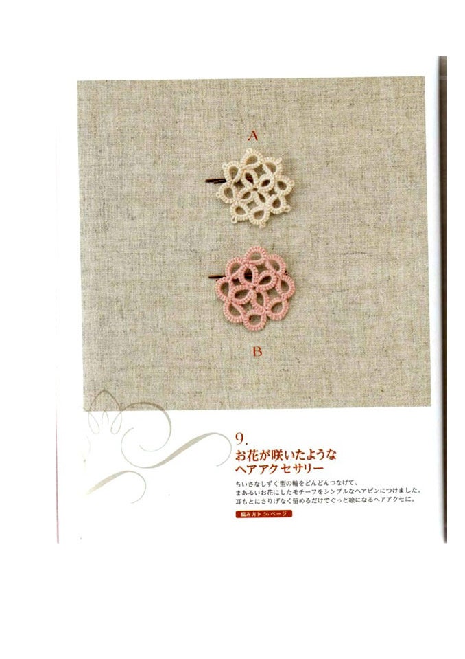 96 JAPANESE CROCHET and TATTING Pattern-“crochet and Tatting Lace ...