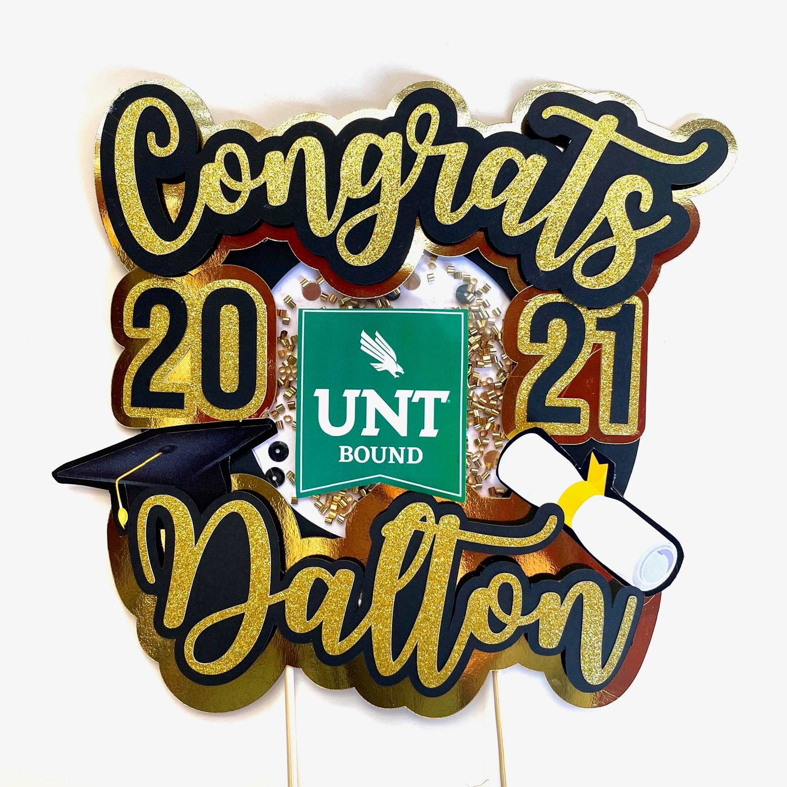 Graduation Cake Topper Customizable - Etsy