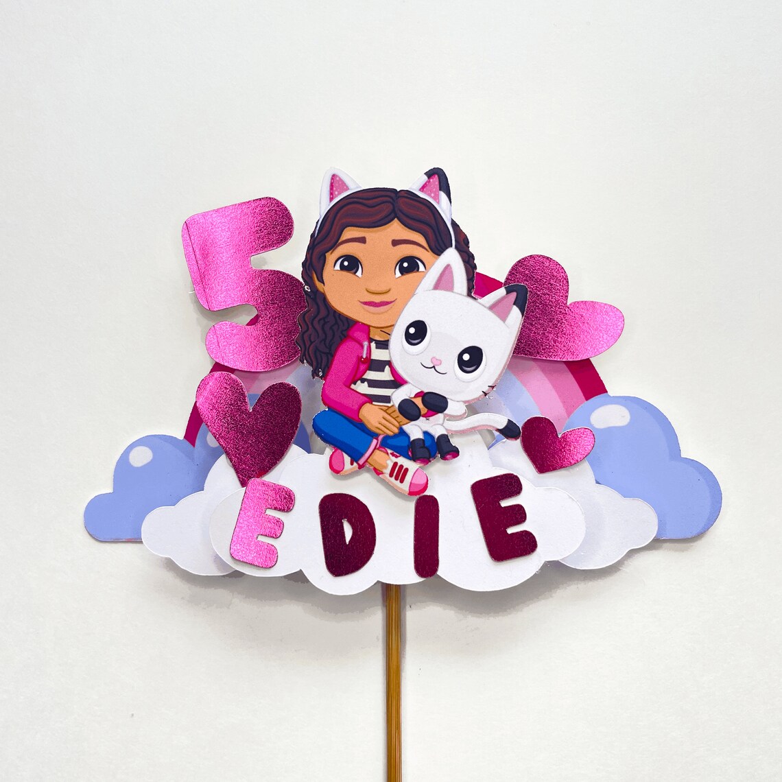 Gabby's Dollhouse Cake Topper Gabby Dollhouse Birthday - Etsy