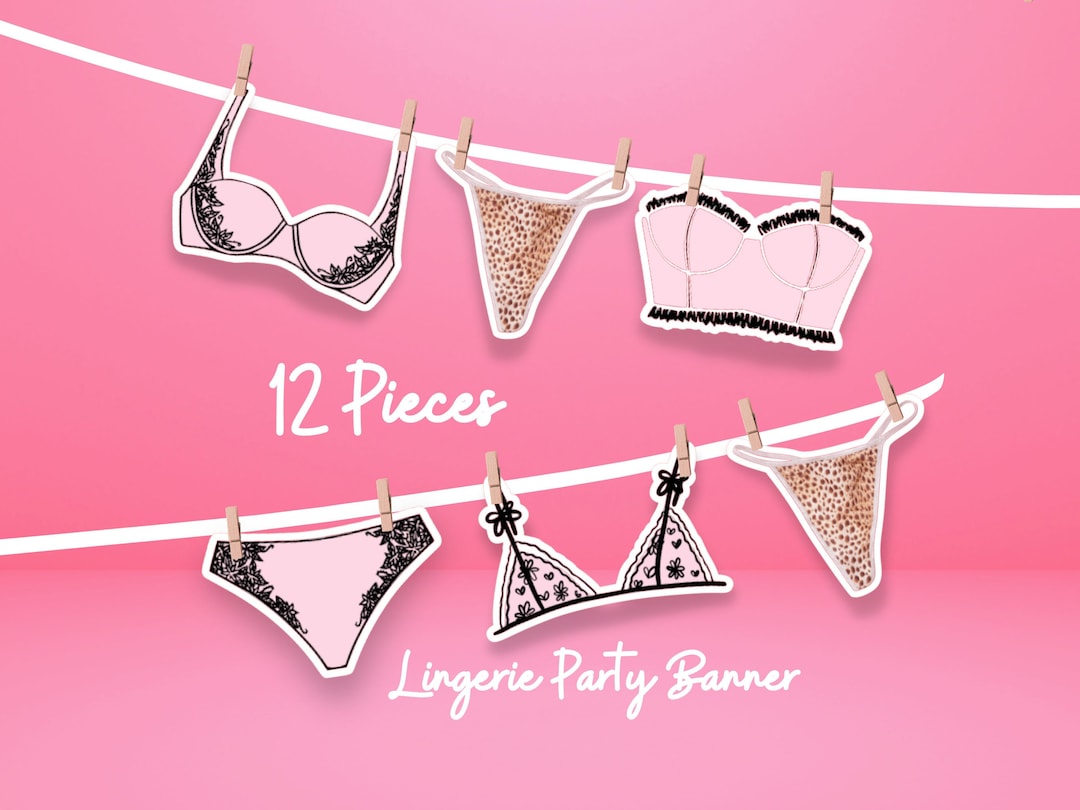 Lingerie Party Banner, Bachelorette Party Banner, Lingerie Party ...