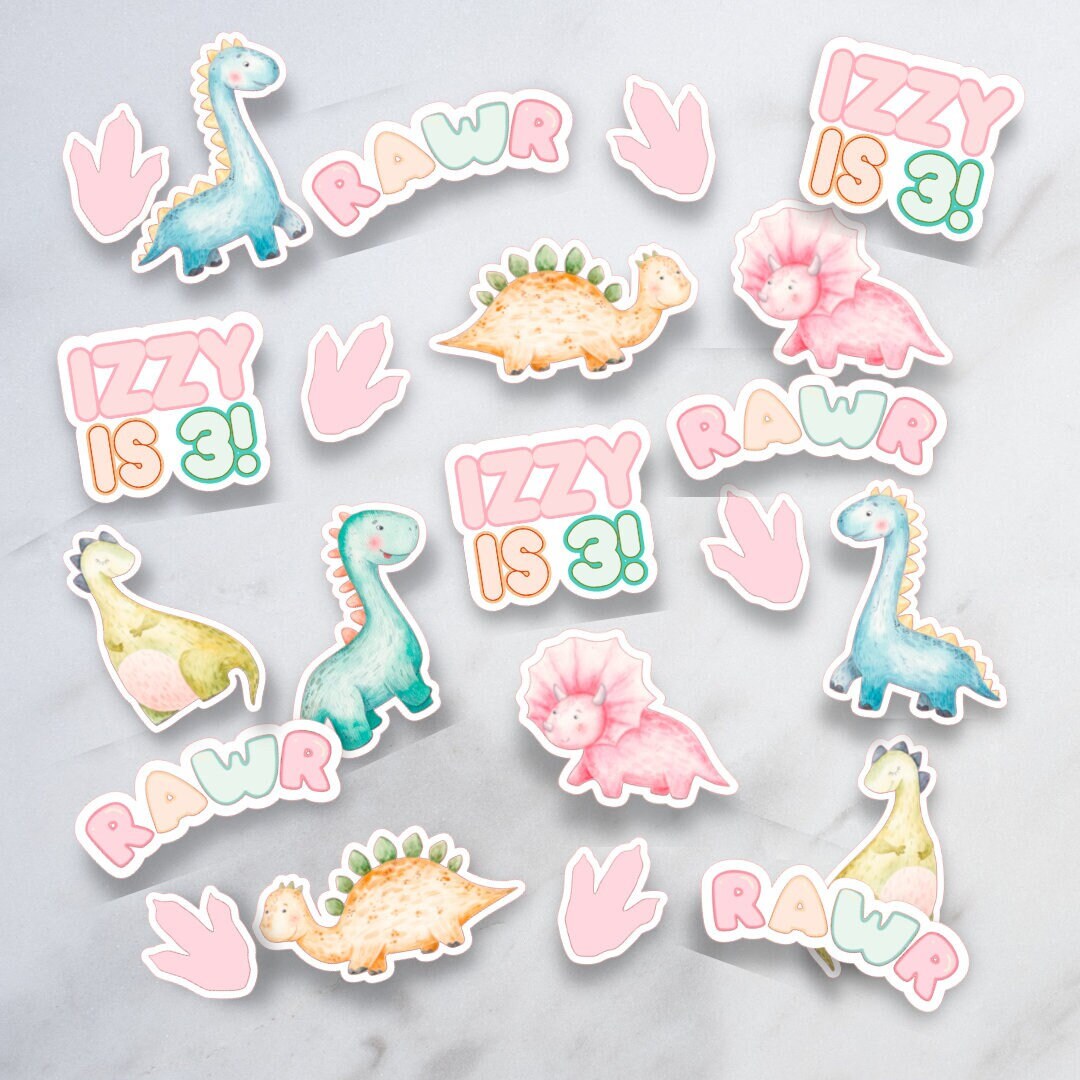 Girl Dinosaur Birthday Decorations, Dinosaur Confetti, Girly Dino Table ...