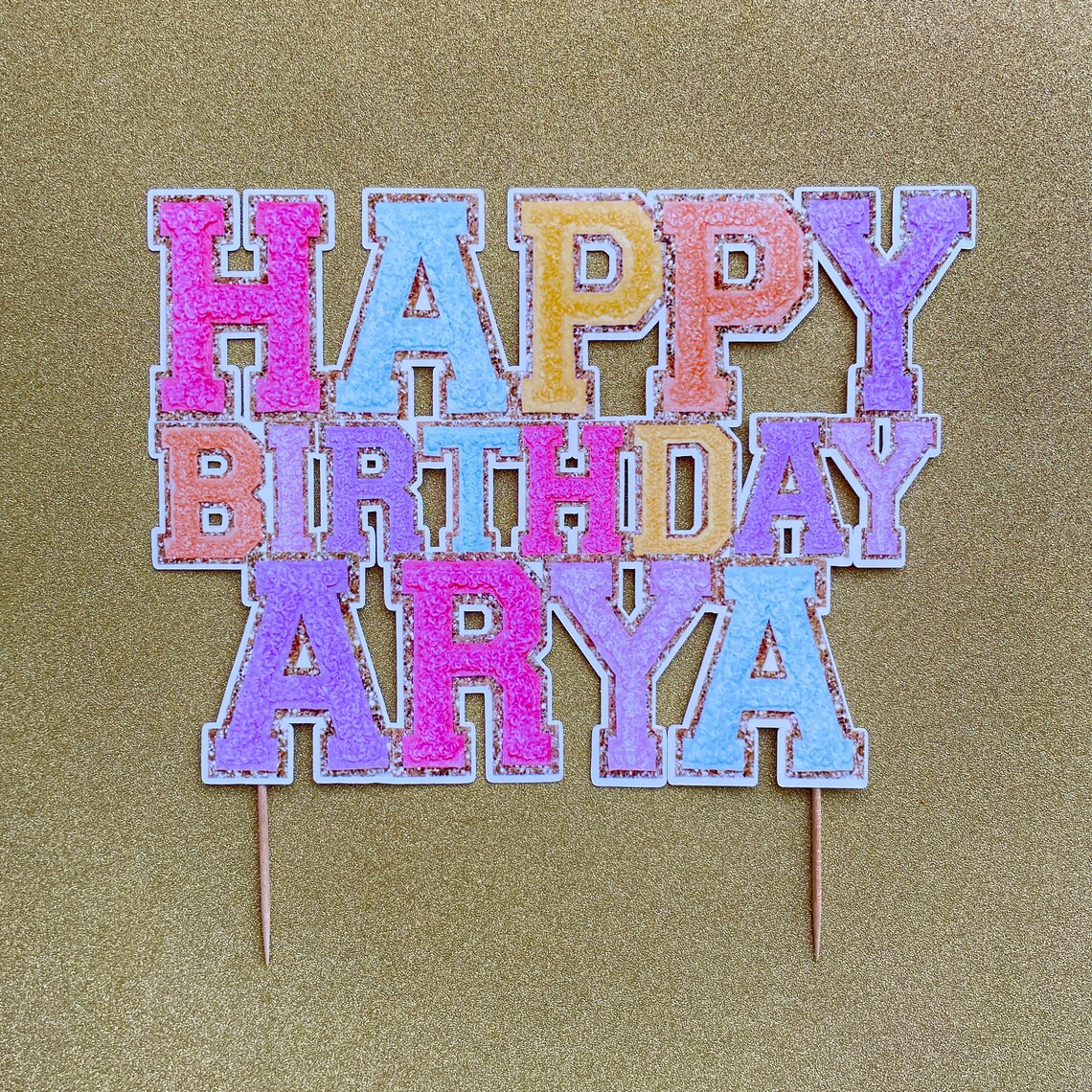 Personalized Cake Topper Birthday Cake Topper Personalized Etsy