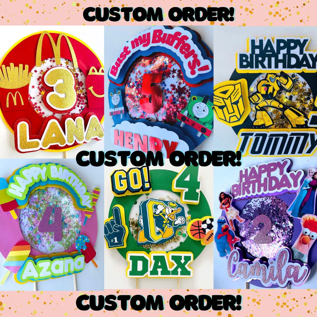Custom Cake Topper for Kids and Adults 3D Cake Topper - Etsy Singapore