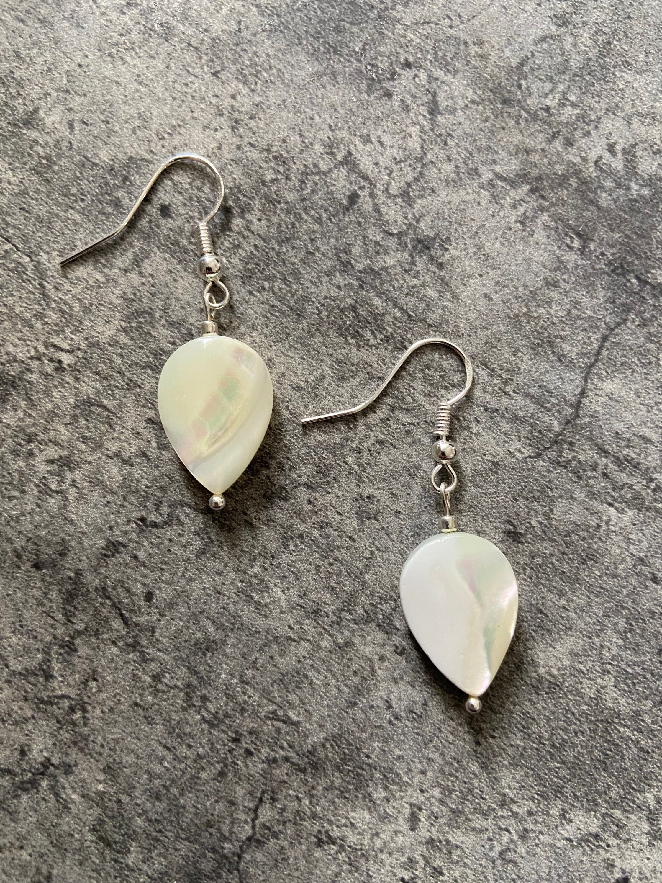 Natural Shell Earrings, White Earrings, Cream Earrings - Etsy