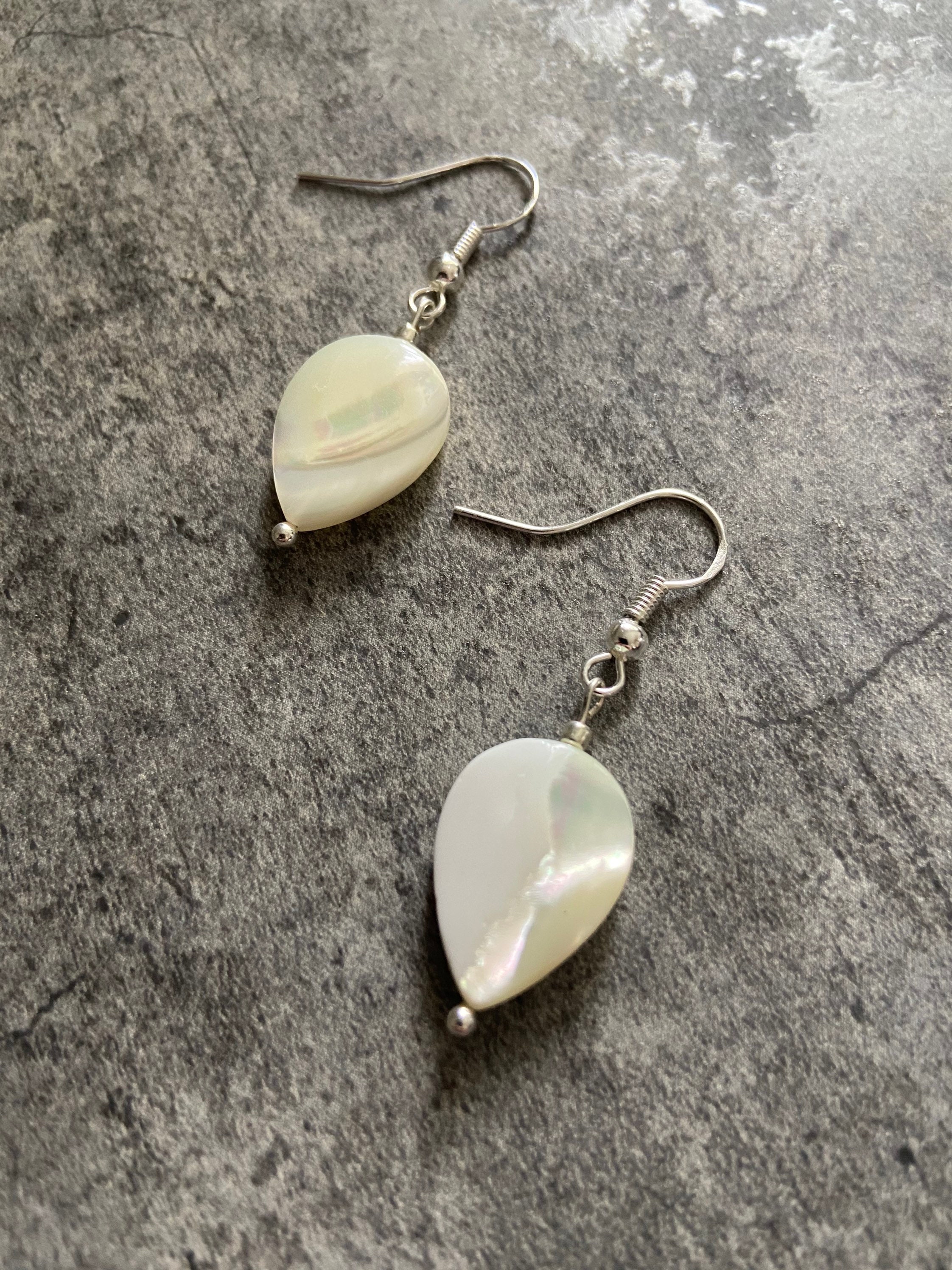 Natural Shell Earrings, White Earrings, Cream Earrings - Etsy