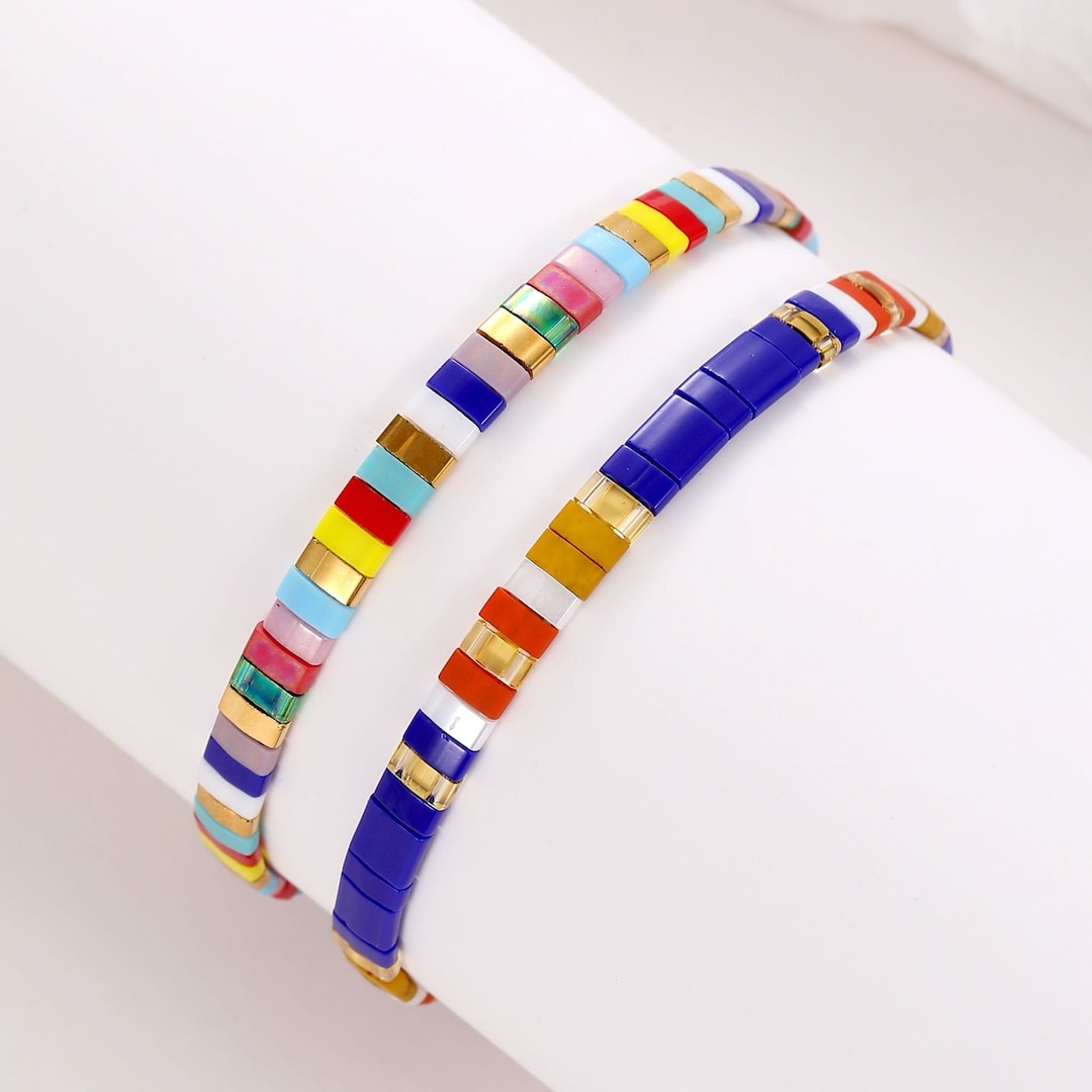 Anka Set: Japanese Bead and Natural Stone Bracelets by Køss Design ...