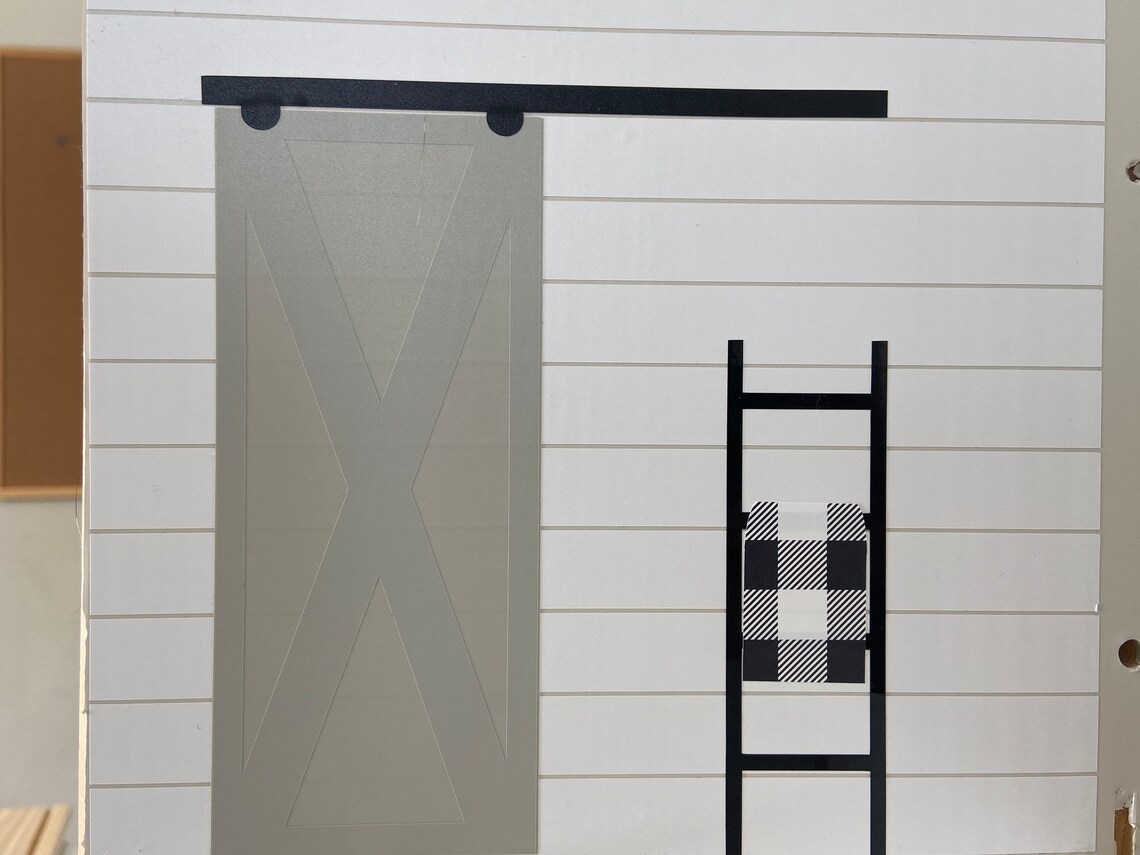 Vinyl Modern Farmhouse Dollhouse Decals for IKEA FLISAT | Etsy