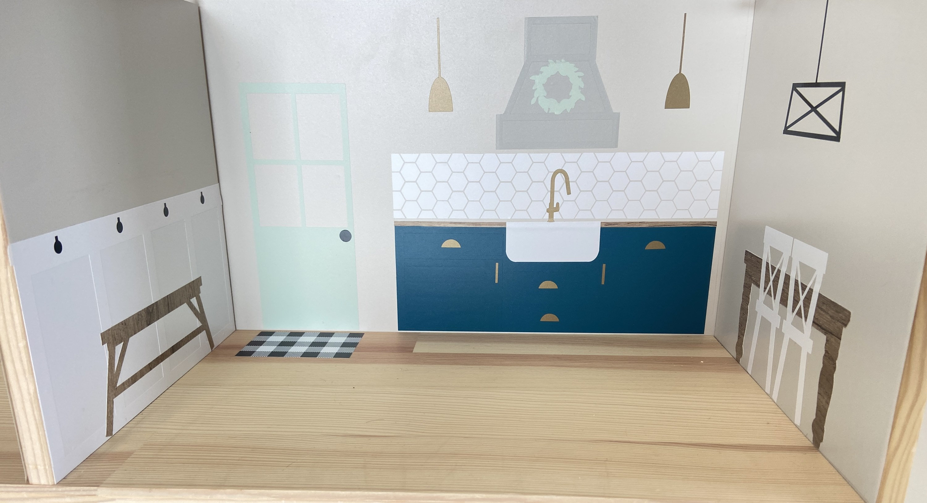 Vinyl Modern Farmhouse Dollhouse Decals for IKEA Flisat Dollhouse - Etsy