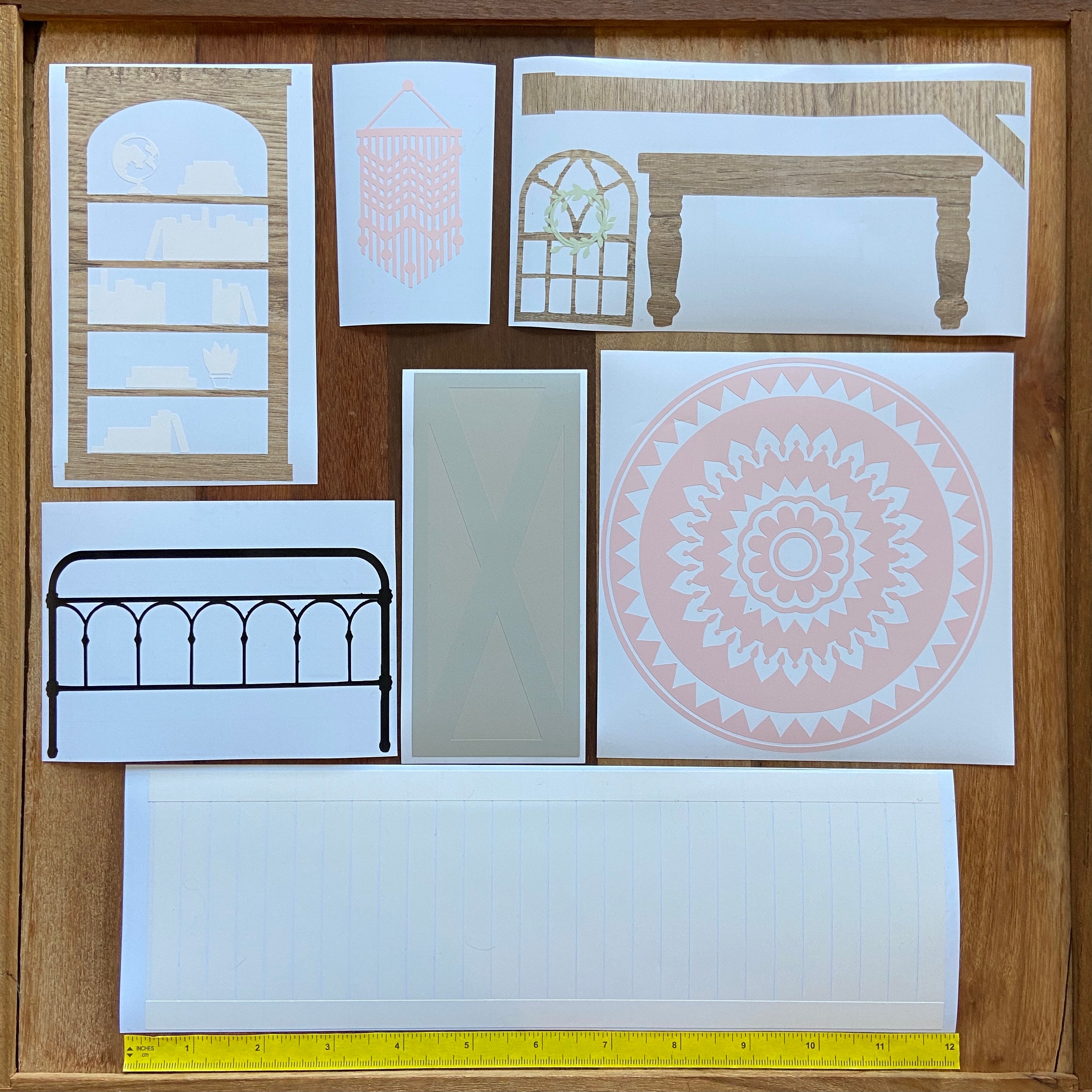 Vinyl Farmhouse Dollhouse Decals for ANY Dollhouse - Etsy