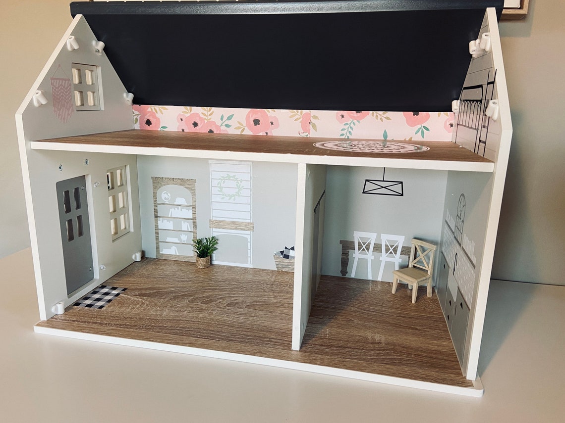 Vinyl Farmhouse Dollhouse Decals for ANY Dollhouse | Etsy