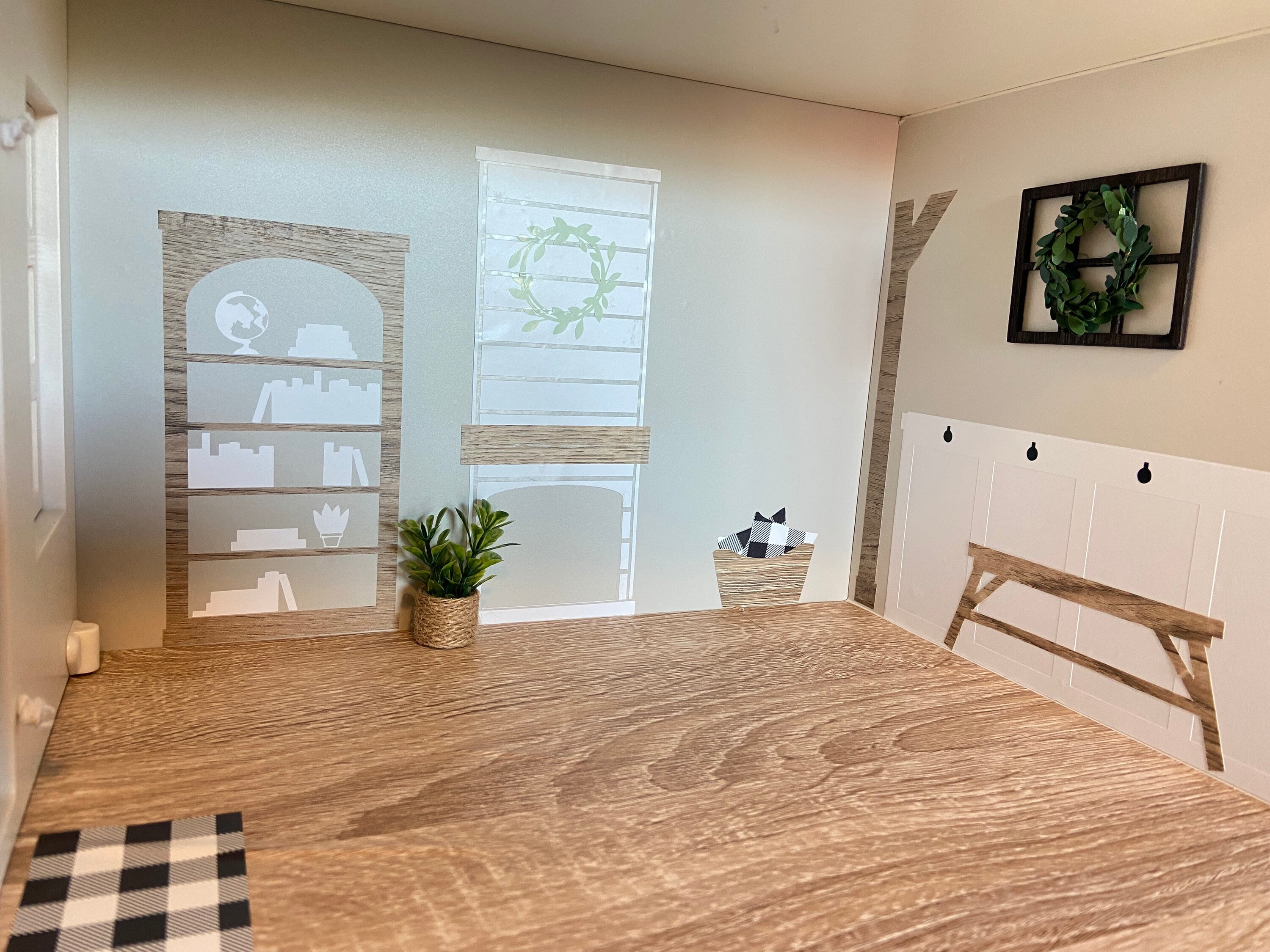 Vinyl Farmhouse Dollhouse Decals for ANY Dollhouse | Etsy