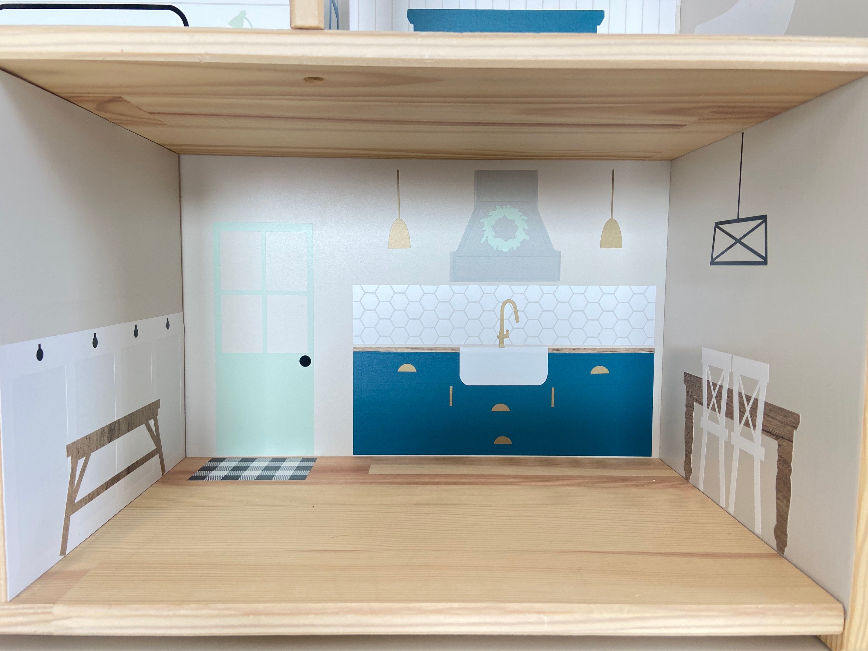 Vinyl Modern Farmhouse Dollhouse Decals for IKEA Flisat Dollhouse - Etsy