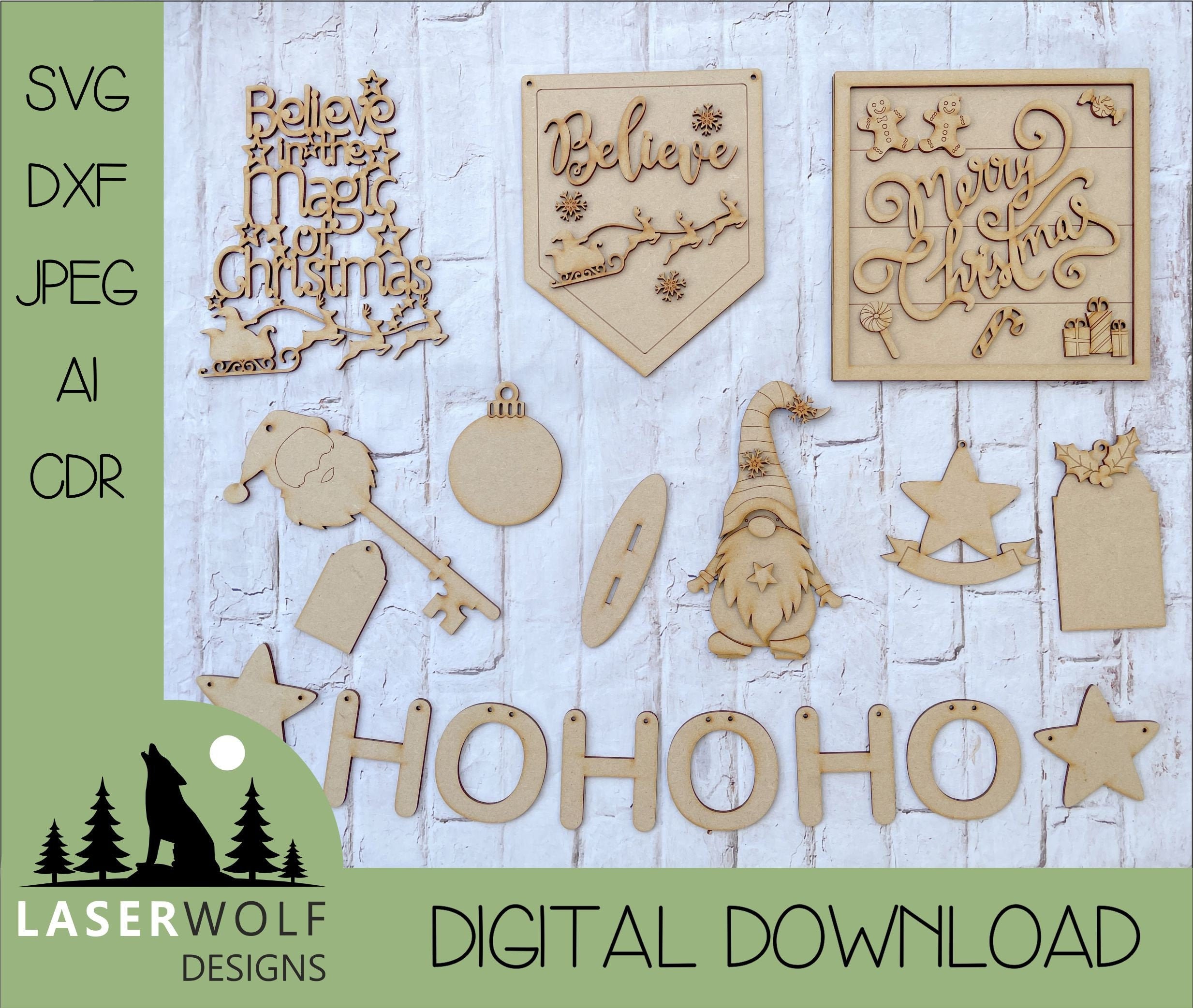 Laser Cutting Digital Download Vector Laser File Glowforge | Etsy