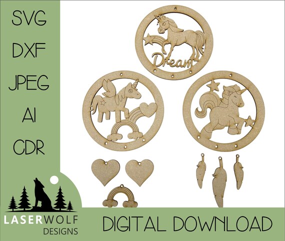 Laser Cutting File Digital Download Vector Glowforge SVG Dxf - Etsy