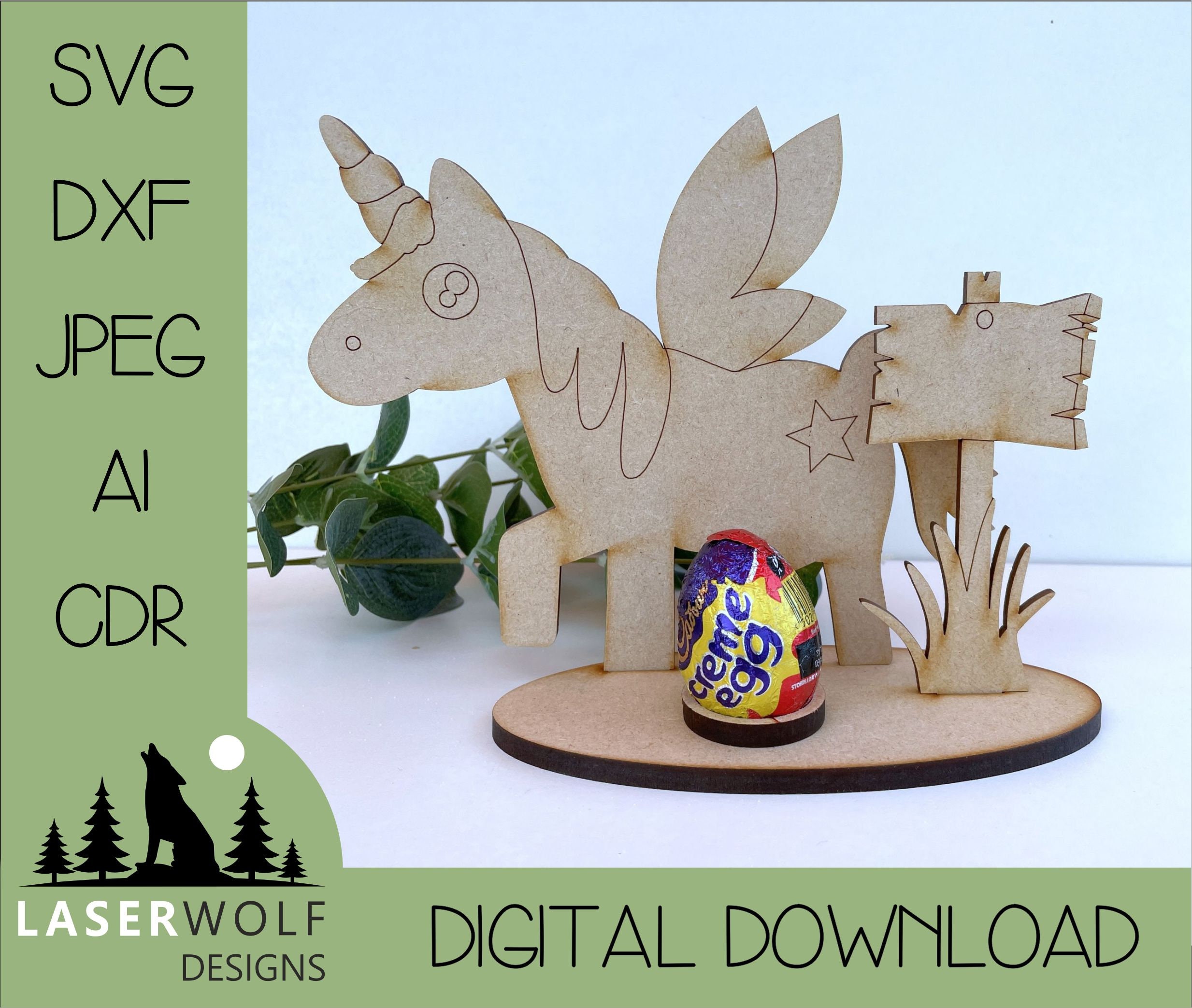 Laser Cutting File Digital Download Vector Glowforge SVG Dxf | Etsy