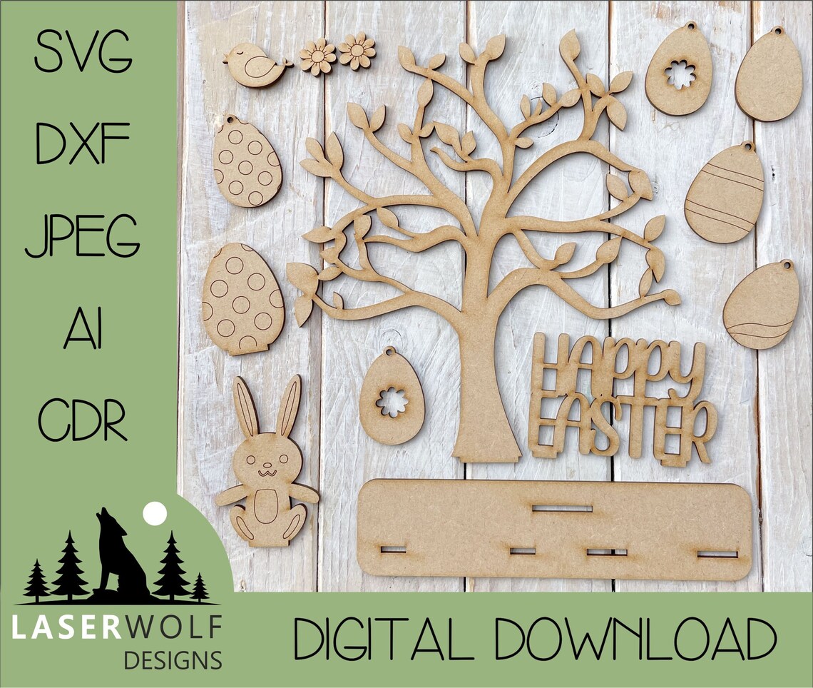 Laser Cutting File Digital Download Vector Glowforge SVG Dxf | Etsy
