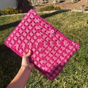 Handmade Crochet Laptop Sleeve - Etsy