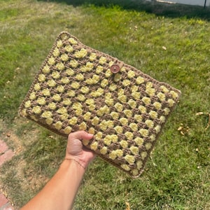 Handmade Crochet Laptop Sleeve - Etsy