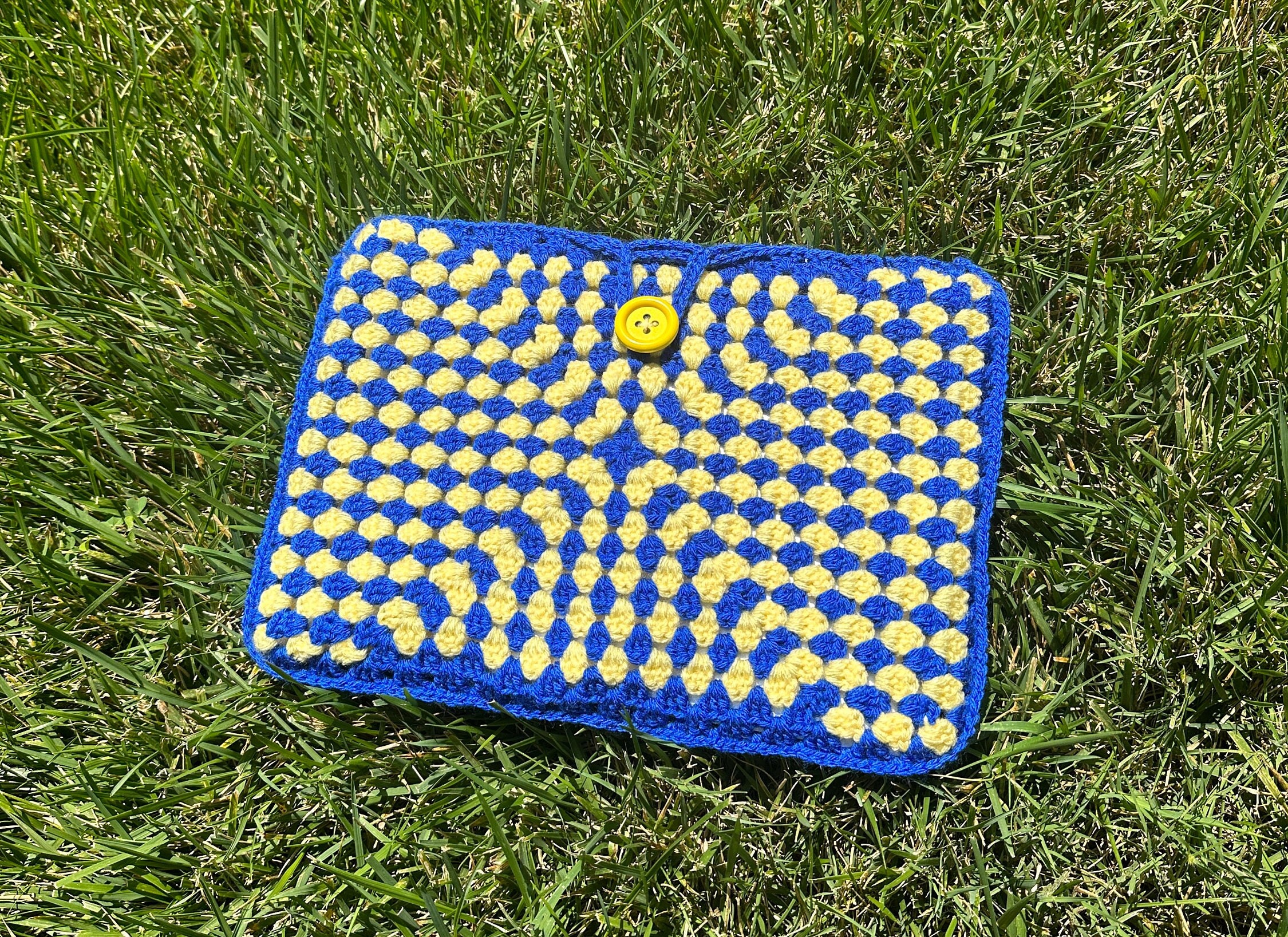 Handmade Crochet Laptop Sleeve - Etsy
