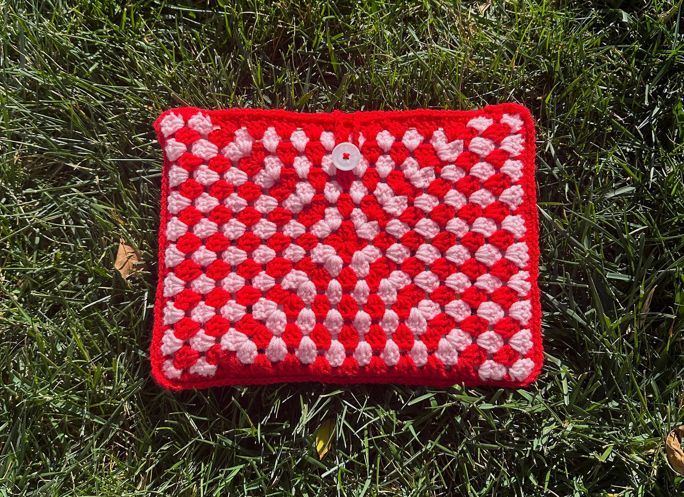 Handmade Crochet Laptop Sleeve - Etsy