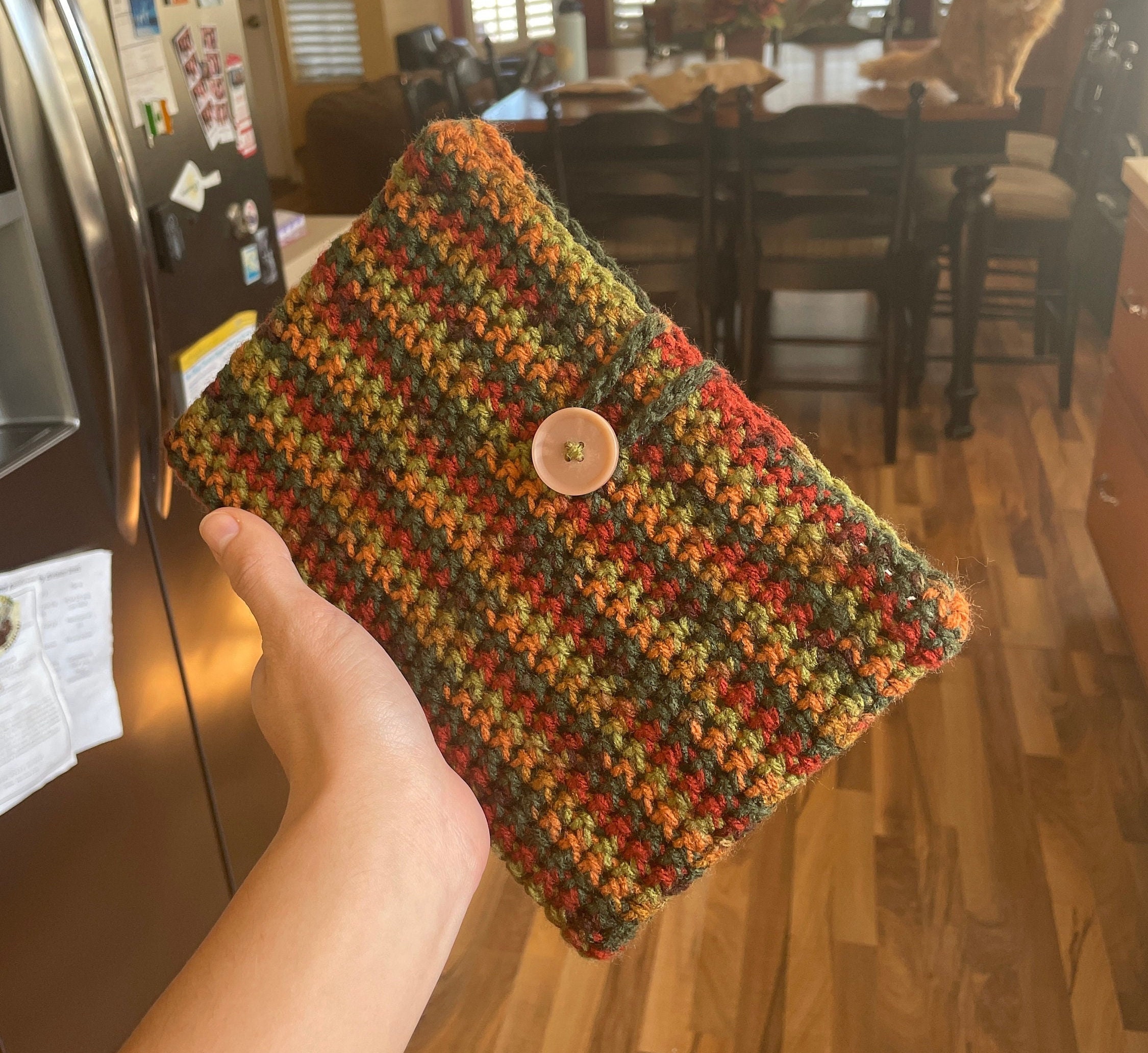 Handmade Crochet Book Sleeve - Etsy