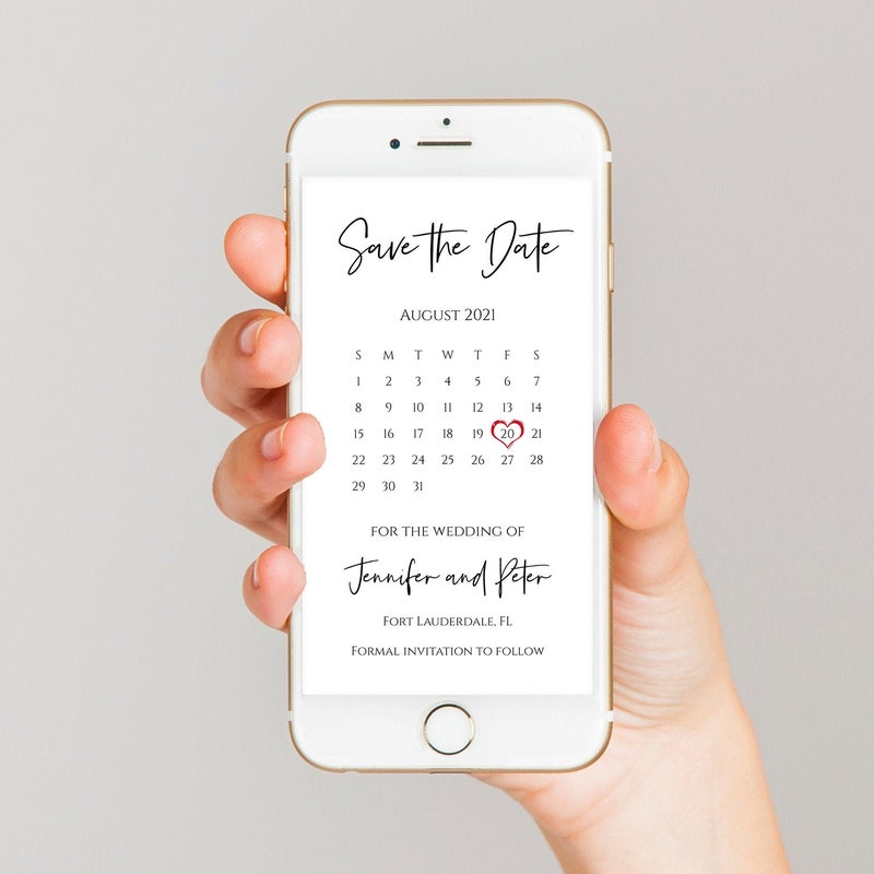 Calendar Save the Date - Etsy