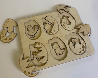 Montessori Egg Puzzle - Etsy
