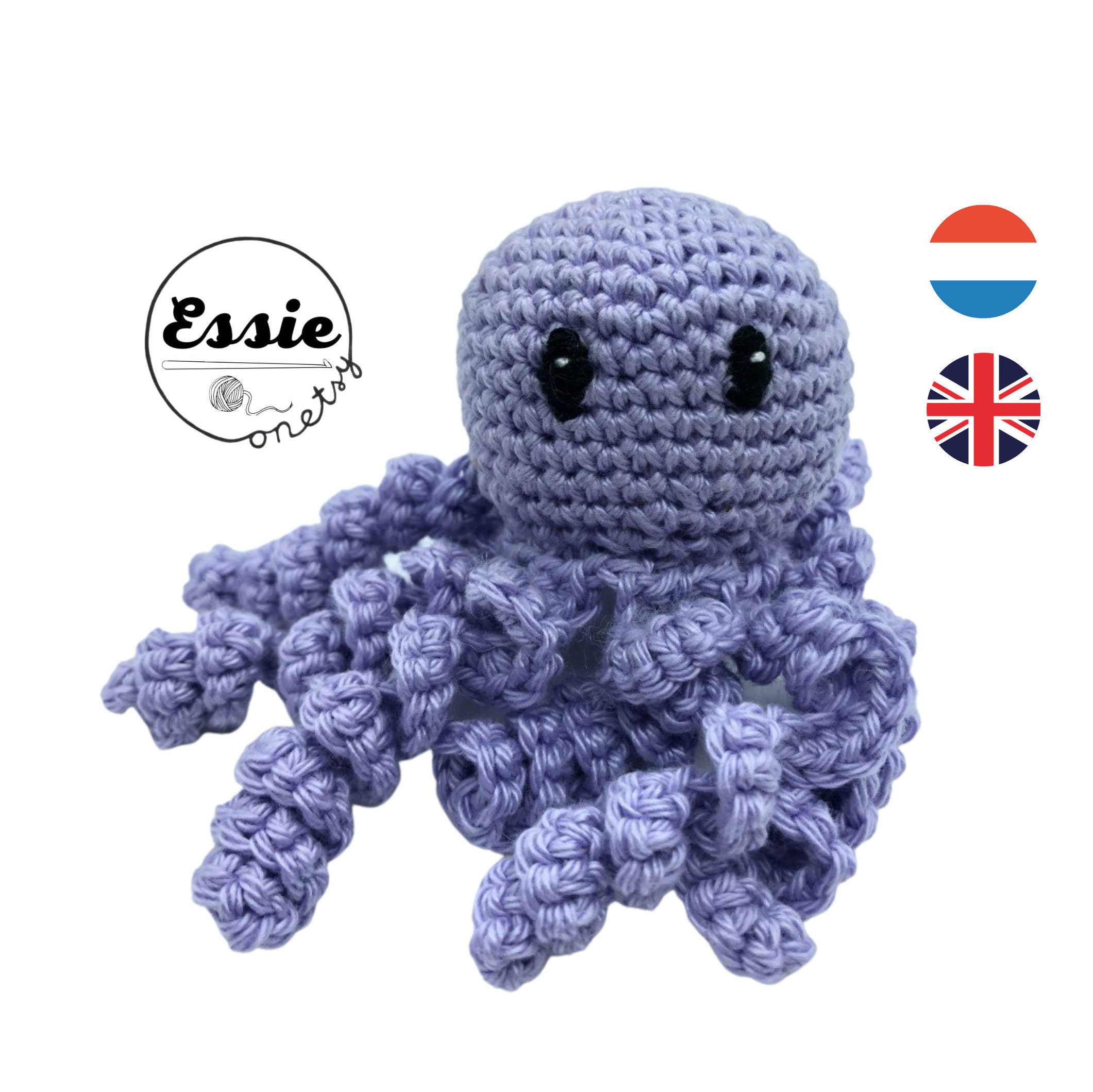 Octopus Splitzy Crochet Pattern/amigurumi. Nederlands , English. - Etsy