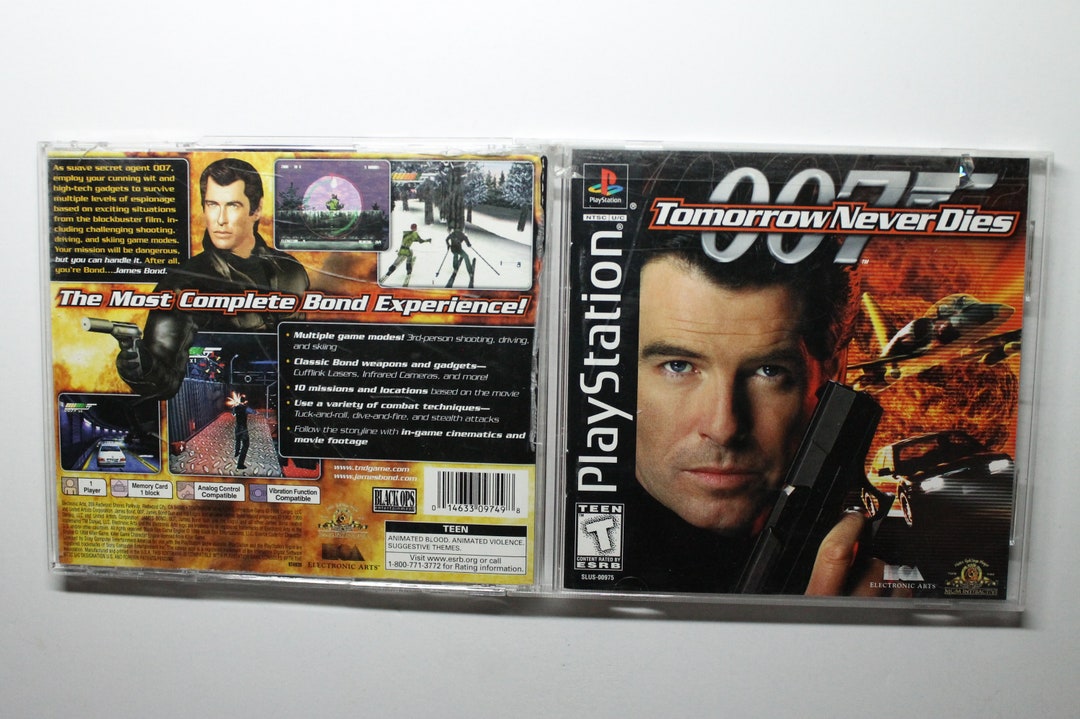 007 Tomorrow Never Dies Game Playstation 1 PS1 Psx Black Label CIB ...