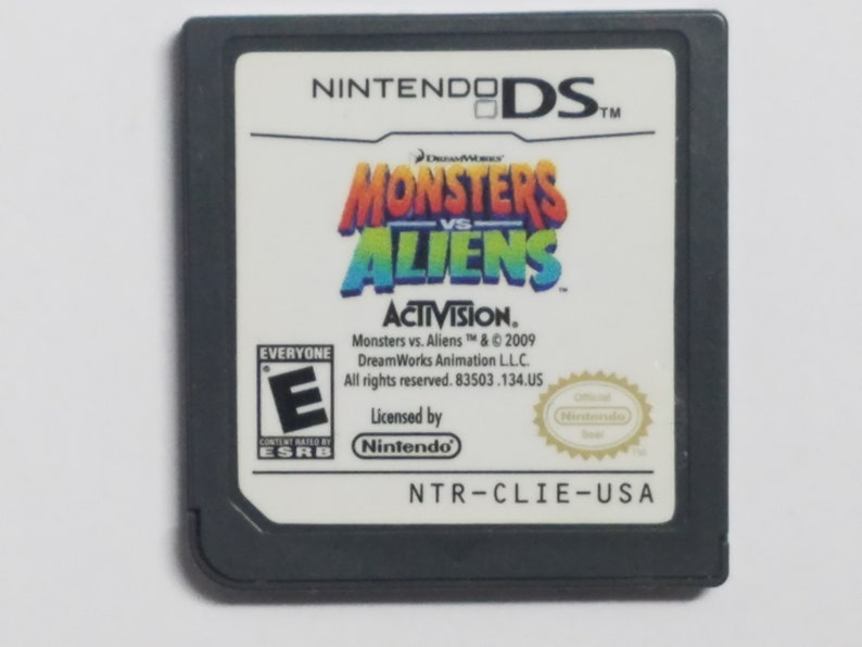 Monsters Vs Aliens Game Nintendo DS Cartridge - Etsy
