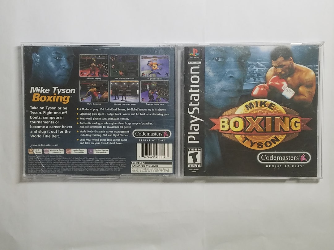 Mike Tyson's Boxing Playstation 1 PS1, PSX Authentic Video Game Fantasy ...