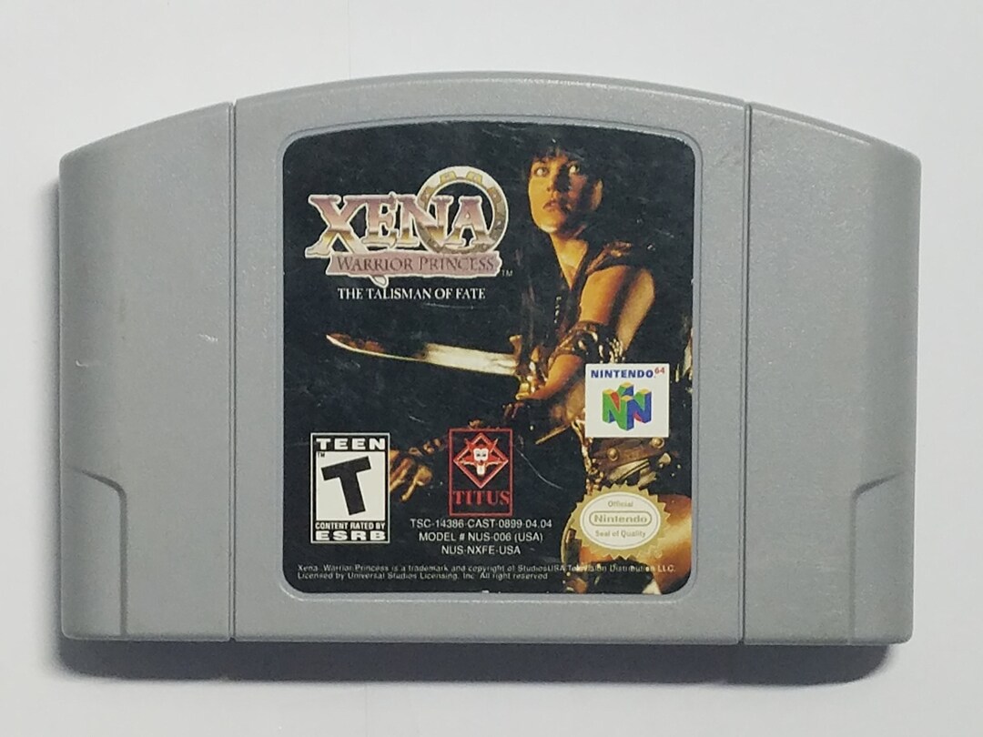 Xena Warrior Princess Nintendo 64 N64 Authentic Video Game Cartridge ...