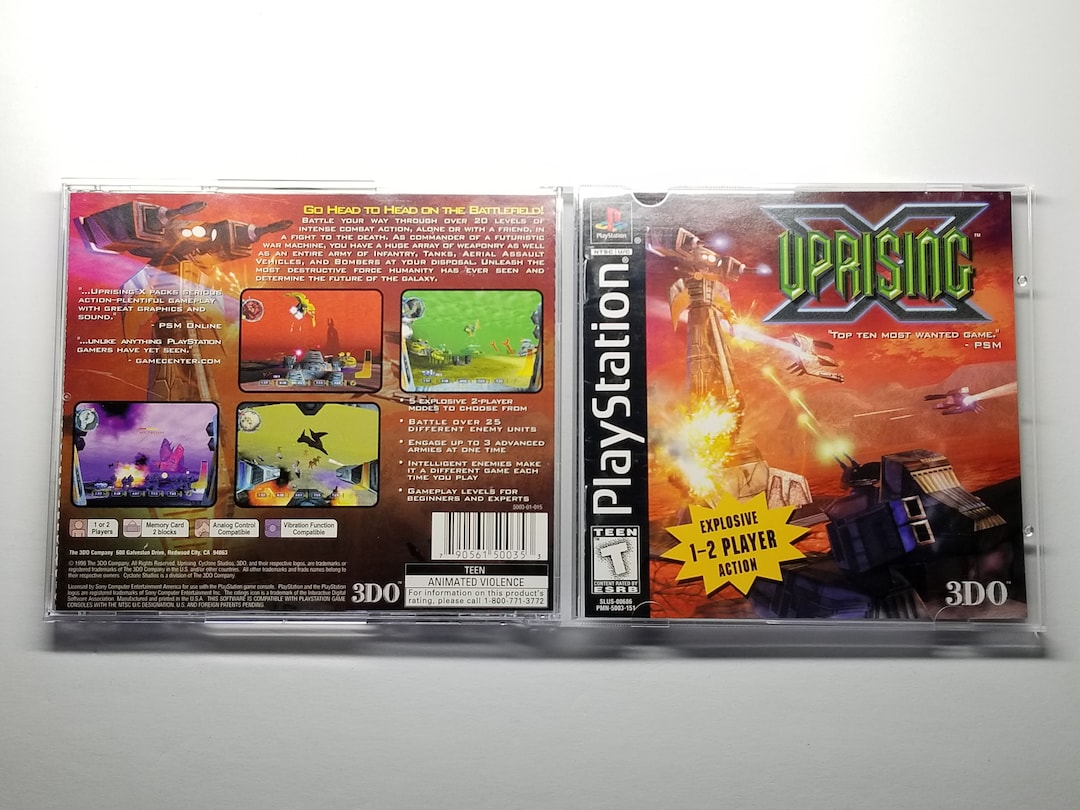 Uprising X Playstation 1 PS1 Psx Authentic Video Game Complete Tested ...