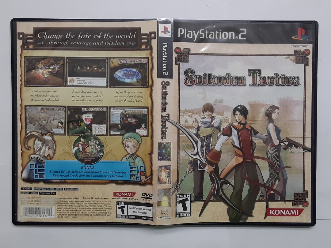 Suikoden Tactics Playstation 2 PS2 Game - Etsy