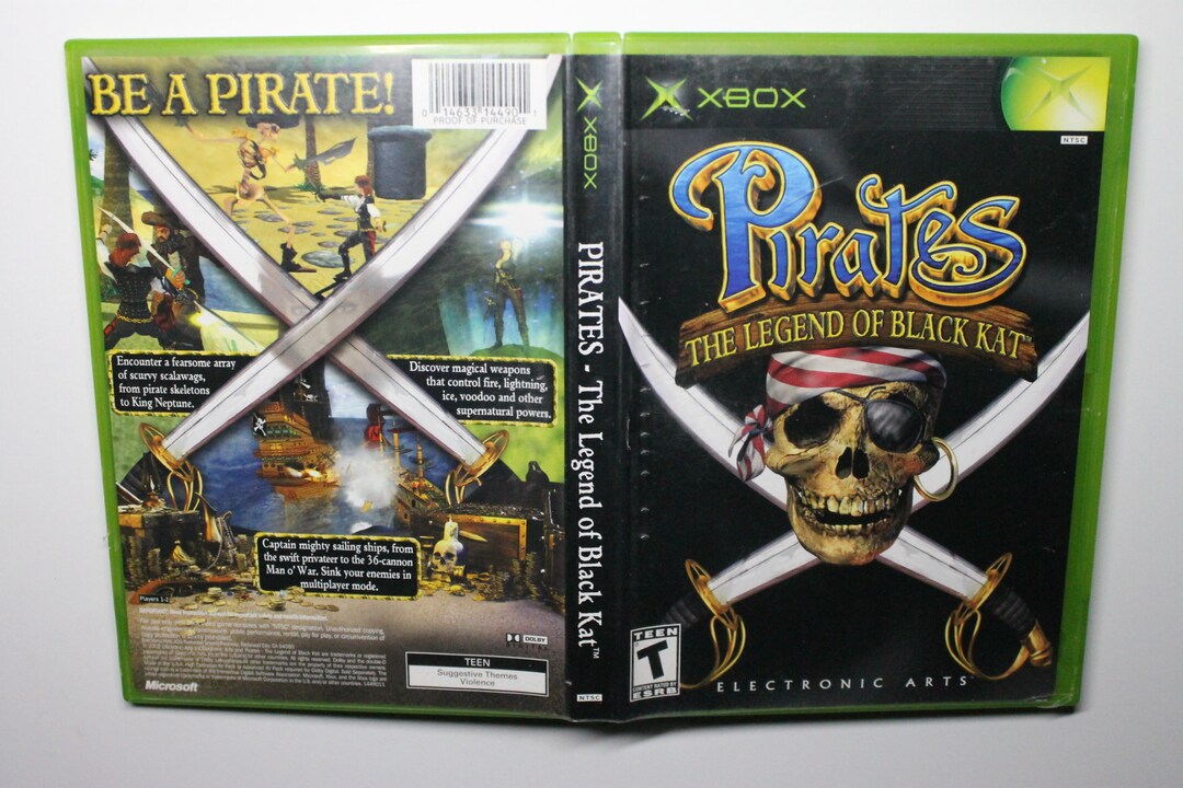 Pirates Legend of Black Kat Microsoft XBOX Authentic Video Game Open ...