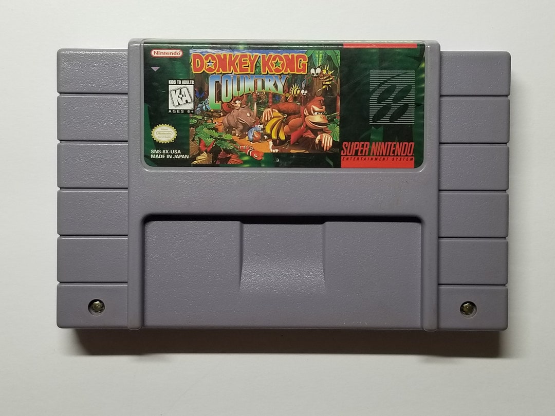 Donkey Kong Country Super Nintendo SNES Authentic Video Game Cartridge ...