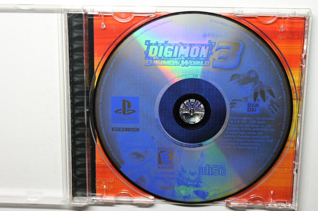 Digimon World 3 Playstation PS1, PSX Authentic Video Game CIB Complete ...