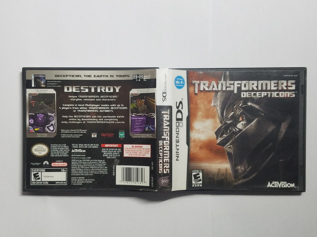 Transformers Decepticons Nintendo DS NDS, DS Authentic Video Game ...
