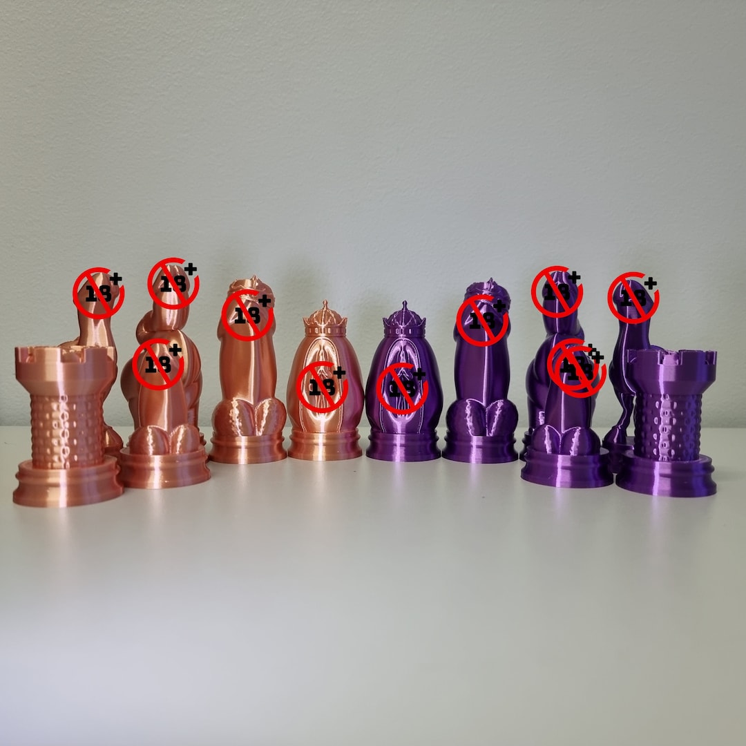 Naughty Chess Set | Erotic Art Chess Pieces | Adult Humor Gift - Etsy