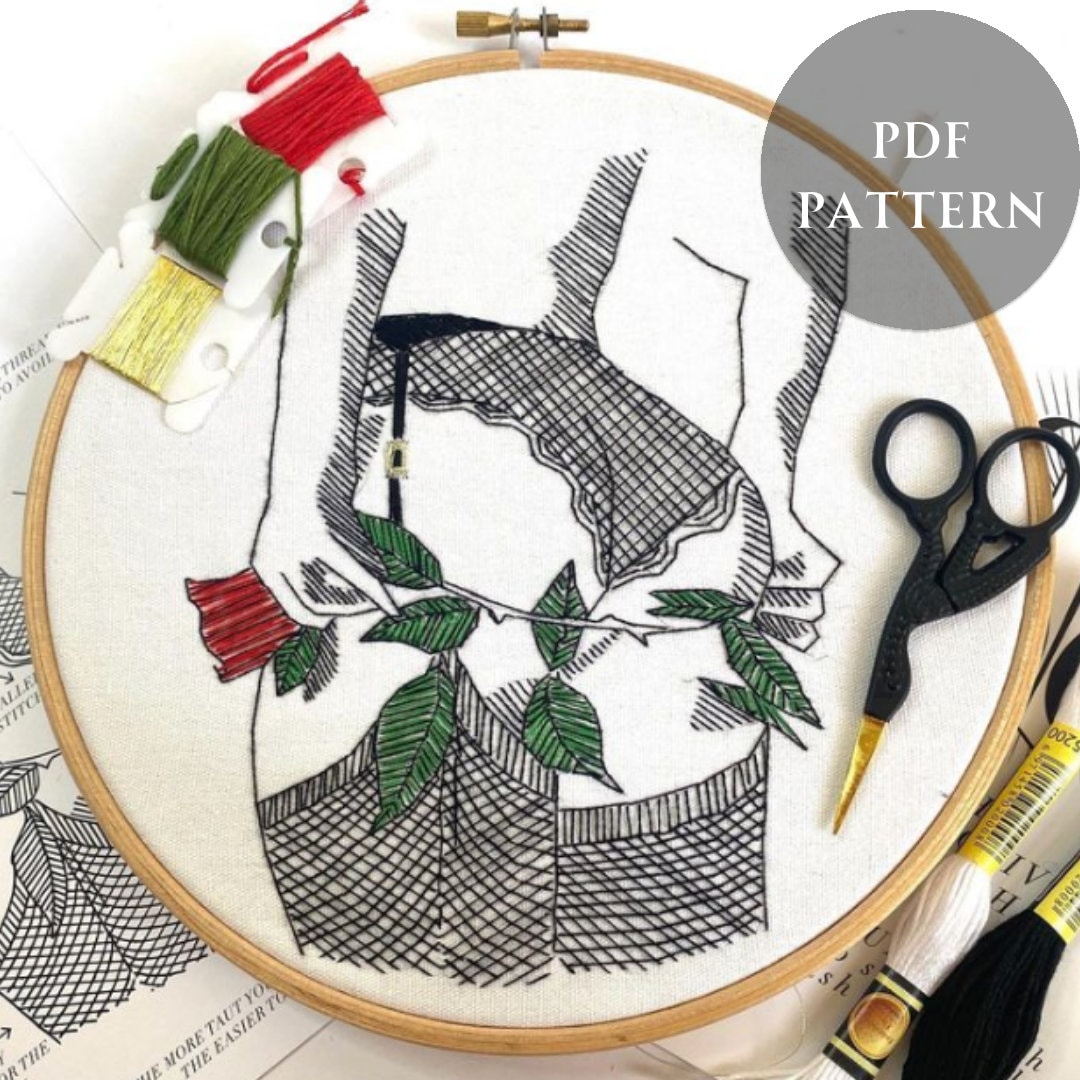 Embroidery Pattern, PDF Pattern, Beginner Embroidery, Embroidery Design ...