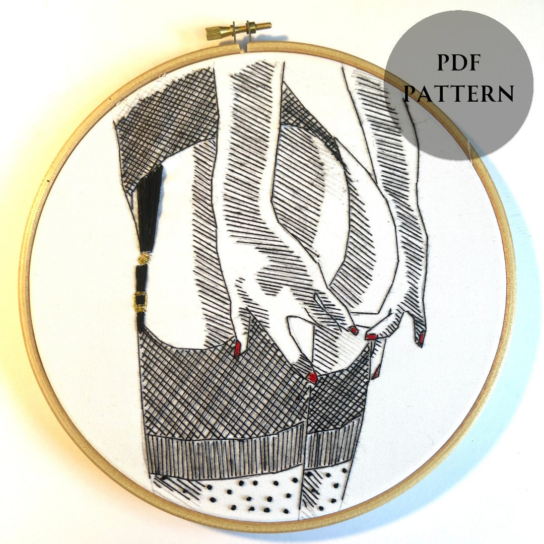PDF Pattern, Beginners Embroidery, Embroidery Design, Embroidery ...