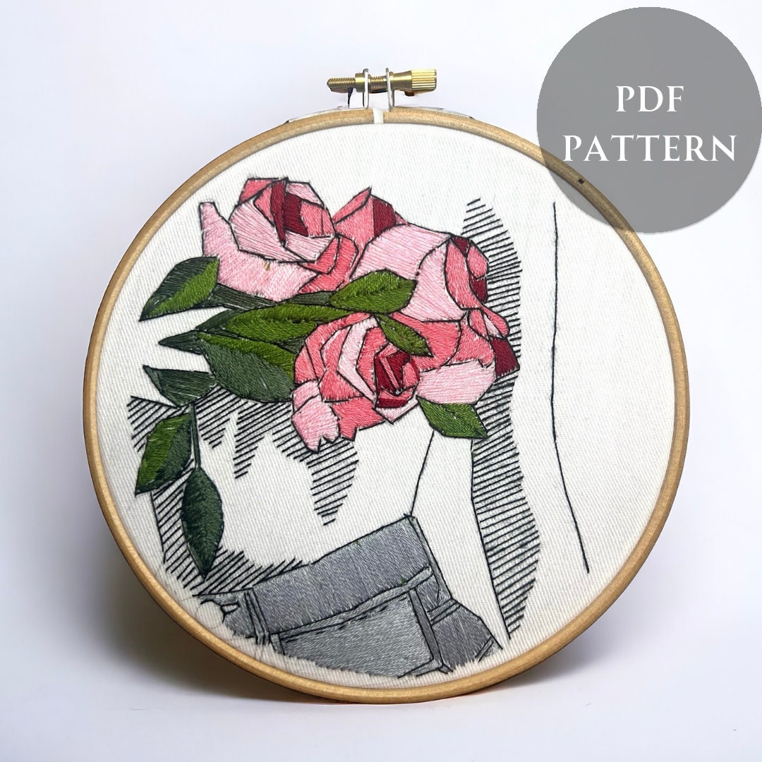 PDF Embroidery Pattern, Beginners Embroidery, Embroidery PDF ...