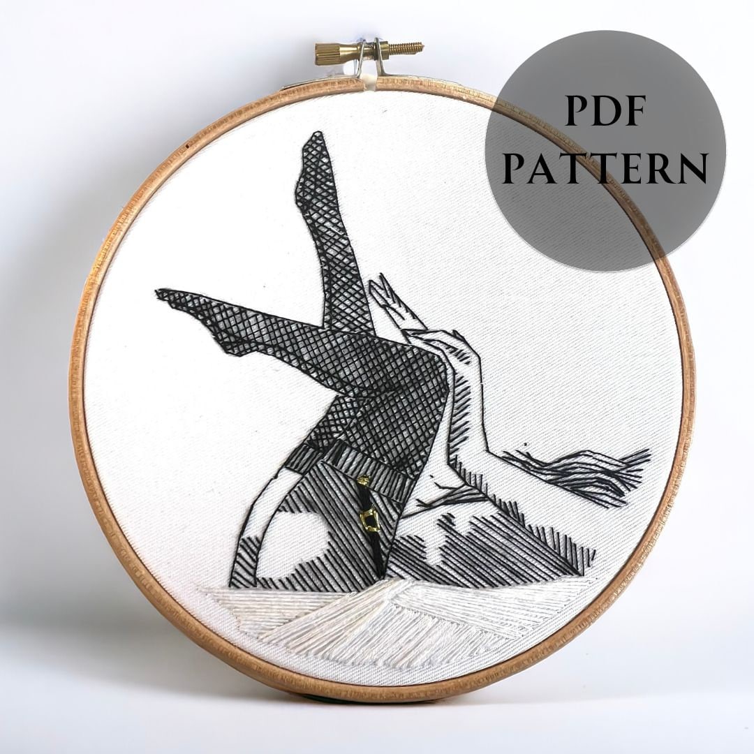PDF Embroidery Pattern, Beginners Embroidery, Embroidery PDF ...