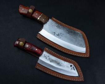 Handmade Damascus Steel Cleaver Chopper Chef Kitchen Knife - Etsy