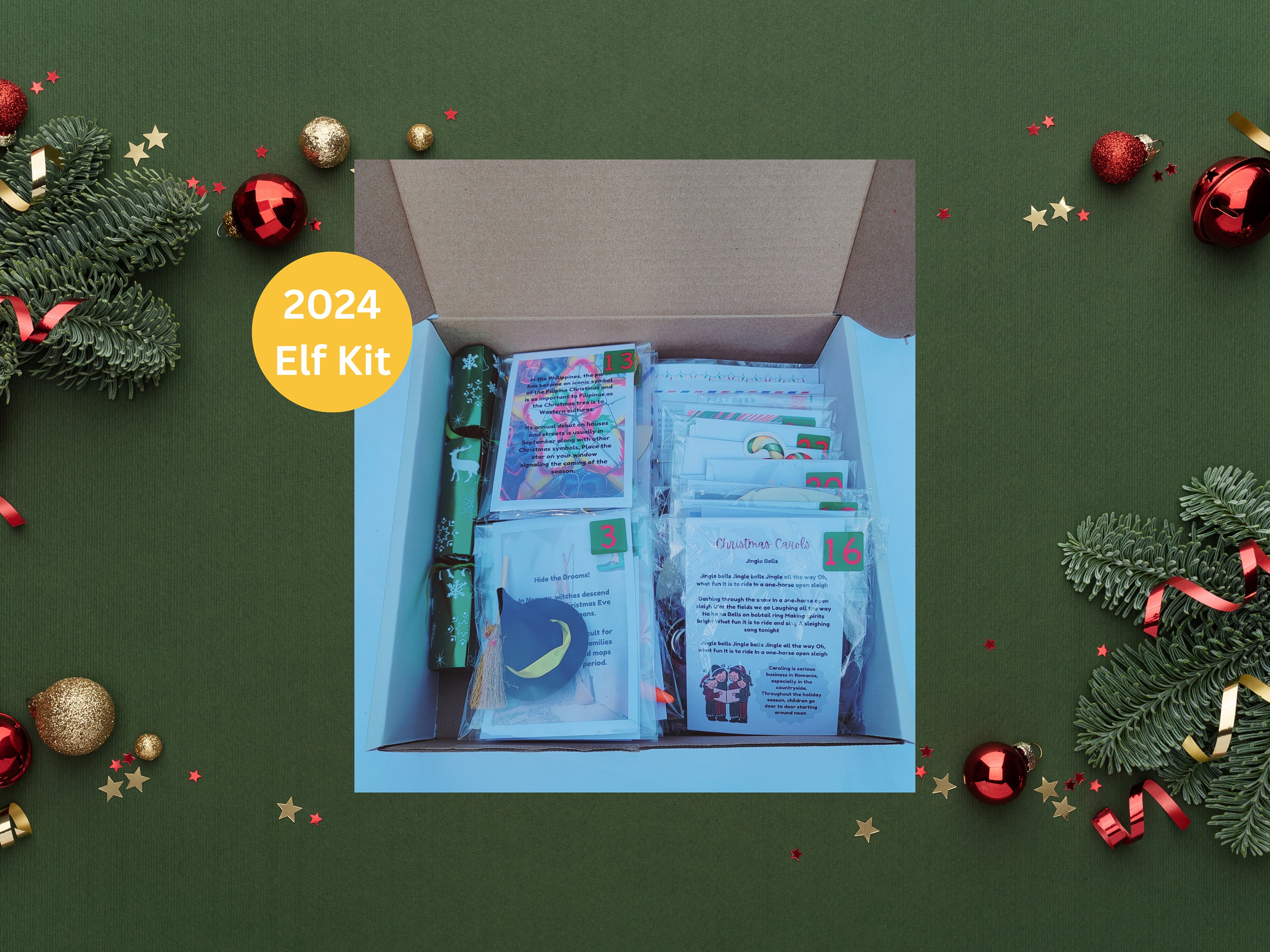 Elf Kit 2024, Elf Activity, Elf Props, Elf Arrival, Elf Mischief, 24 ...