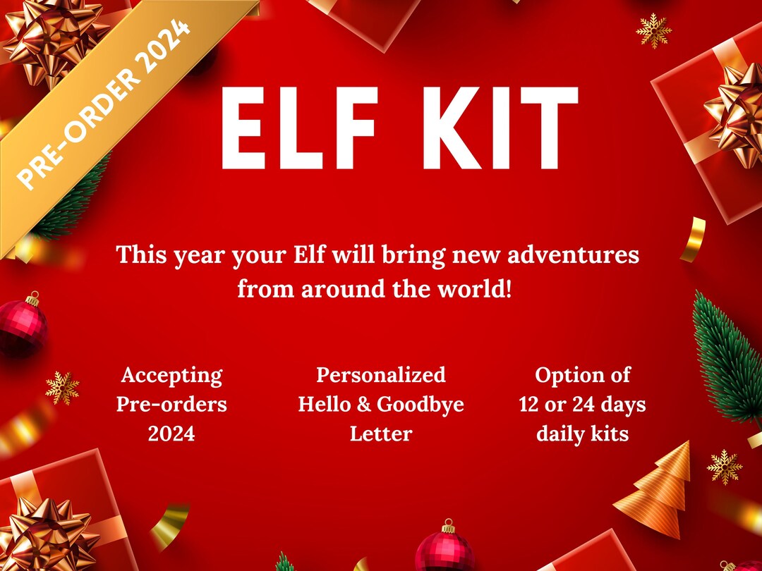 Elf Kit 2024, Elf Activity, Elf Props, Elf Kit, Elf Costume, Elf ...